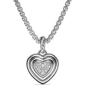 David Yurman Puffy Heart Amulet - Sterling Silver