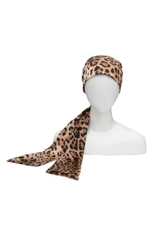 Eugenia Kim Gigi Head Wrap - Camel/ Black