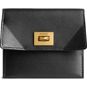 Balenciaga Rodeo Leather Wallet - 1000 Black
