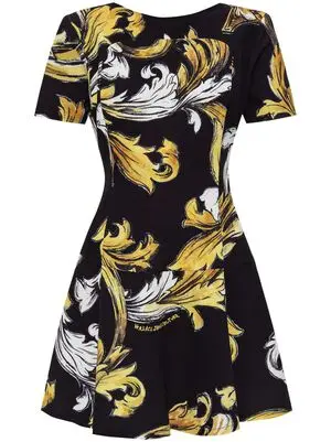 Versace Short Sleeve Cocktail Dresses