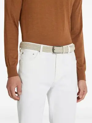 Zegna Braided Belt - Neutrals