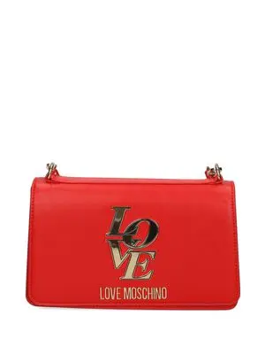 Moschino Flap Shoulder Bag - Red