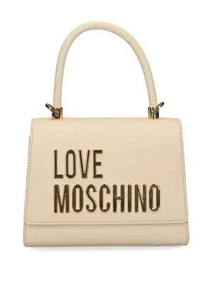 Moschino Logo-lettering Tote - Neutrals