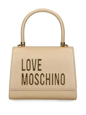 Moschino Logo-lettering Tote - Gold