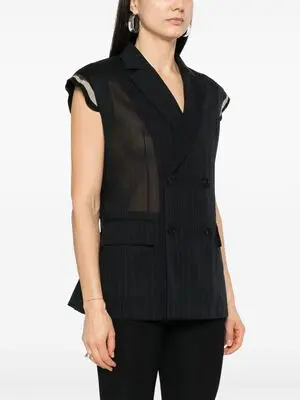 Sacai Pinstriped Waistcoat
