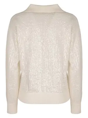 P.a.r.o.s.h Sequinned Polo Top