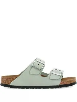 BIRKENSTOCK Arizona Buckled Slides - Green