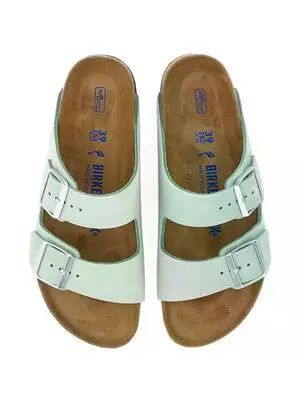 BIRKENSTOCK Arizona Buckled Slides - Green