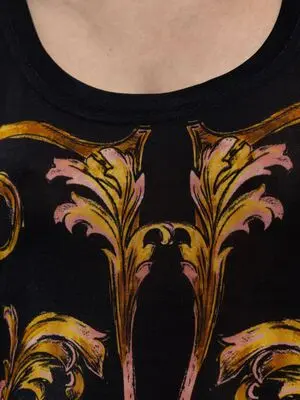 Versace Barocco Midi Dress - Black