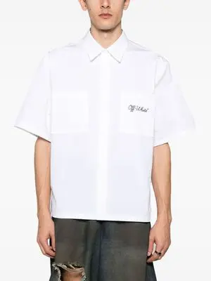 Off-White Logo-embroidered Shirt