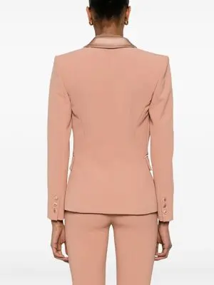 Elisabetta Franchi Crepe Blazer - Neutrals