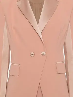 Elisabetta Franchi Crepe Blazer - Neutrals