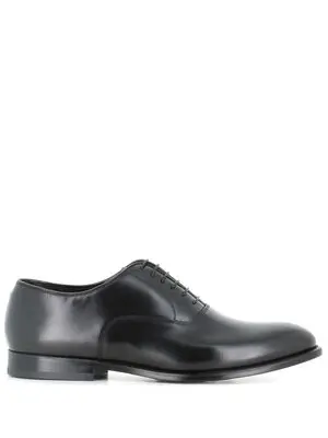 DOUCAL'S Leather Oxford Shoes - Black