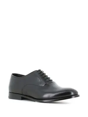 DOUCAL'S Leather Oxford Shoes - Black