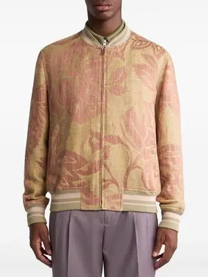 Etro Linen Bomber Jacket