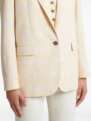 Etro Pegaso Button Blazer - Neutrals