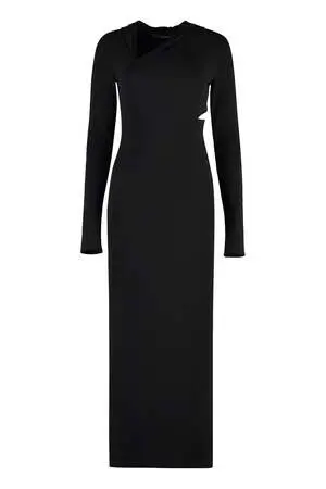 Versace Jersey Hooded Dress - Black