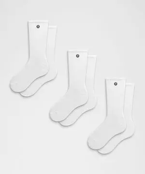 Lululemon Daily Essential Crew Socks - White