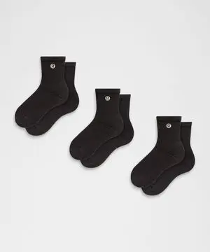 Lululemon Daily Essential Quarter Socks - Black