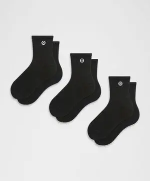 Lululemon Daily Essential Quarter Socks - Black