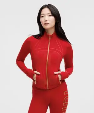 Lululemon Lunar New Year Define Cropped Jacket - Dark Red