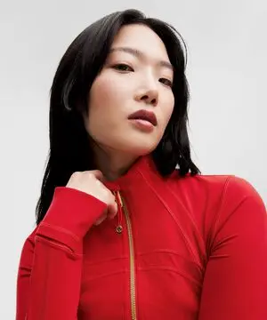 Lululemon Lunar New Year Define Cropped Jacket - Dark Red