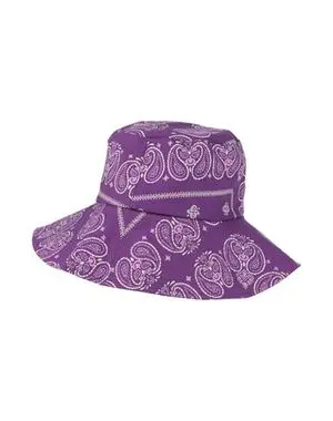 Maje Paisley-print Bucket Hat - Purple