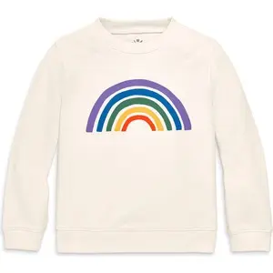 PRIMARY Graphic French Terry Sweatshirt - Oat Rainbow Graphic