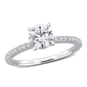 JULIANNA B. 1-1/6 Ctw Lab-grown Diamond Solitaire Ring In 14k Gold - White Gold
