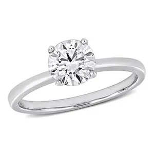 JULIANNA B. 1 Ctw Lab-grown Diamond Solitaire Ring In 14k Gold - White Gold