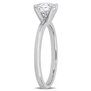 JULIANNA B. 1 Ctw Lab-grown Diamond Solitaire Ring In 14k Gold - White Gold