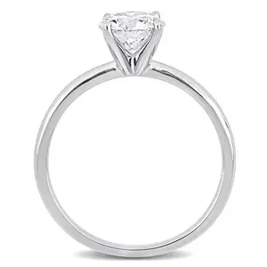 JULIANNA B. 1 Ctw Lab-grown Diamond Solitaire Ring In 14k Gold - White Gold