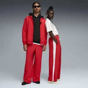 PUMA T7 Oversized Track Pants With Zip Pockets And Adjustable Cuffs
