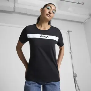 PUMA Cotton Crewneck T-shirt - Black