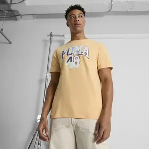 PUMA Graphics Varsity T-shirt - Orange