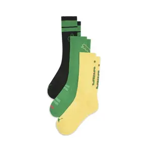 PUMA Half-terry Crew Length Socks 3 Pairs - Assorted Colours