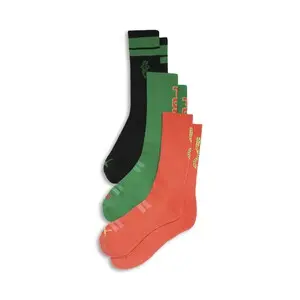 PUMA Half-terry Crew Length Socks Set Of 3 - Assorted Colours