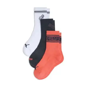 PUMA Half-Terry Low Cut Socks - Set Of 3 Coral