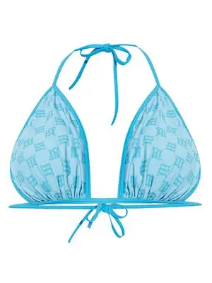 MISBHV Monogram Bikini Top - Blue