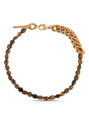 Dries Van Noten Stone Chain Necklace - Brown