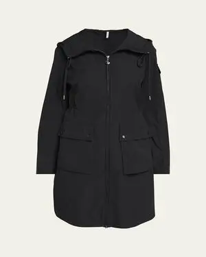 Moncler Laerte Long Hooded Parka - Black