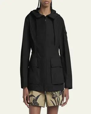 Moncler Leandro Hooded Parka - Green