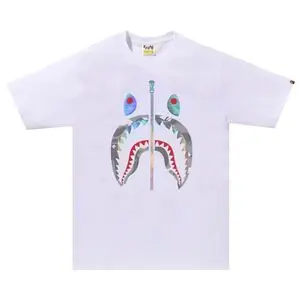 A BATHING APE City Camo Shark Tee - White