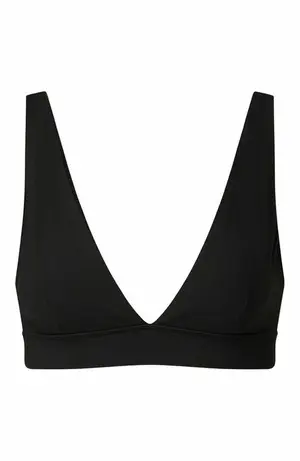 WeWoreWhat V-neck Bralette - Black