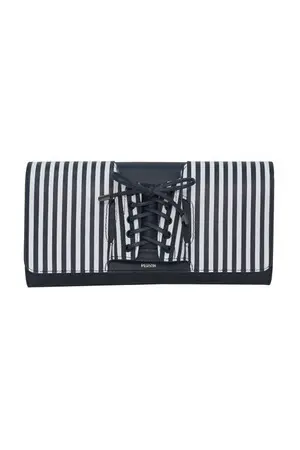 Perrin Le Corset Classic Clutch - Navy White
