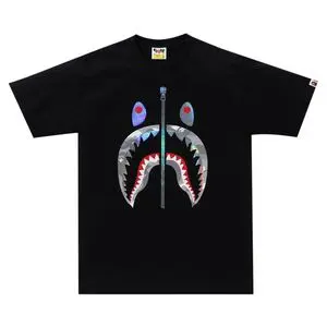 A BATHING APE City Camo Shark Tee /grey - Black
