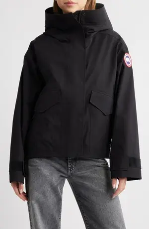 Canada Goose Tofino Hooded Rain Jacket - Black