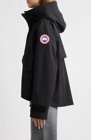 Canada Goose Tofino Hooded Rain Jacket - Black