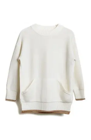 OYUN Merino Cozy Tunic Sweatshirt - Vanilla