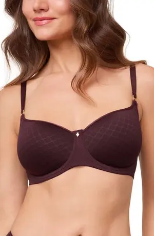 MONTELLE INTIMATES Underwire Spacer Balconette Bra - Fudge